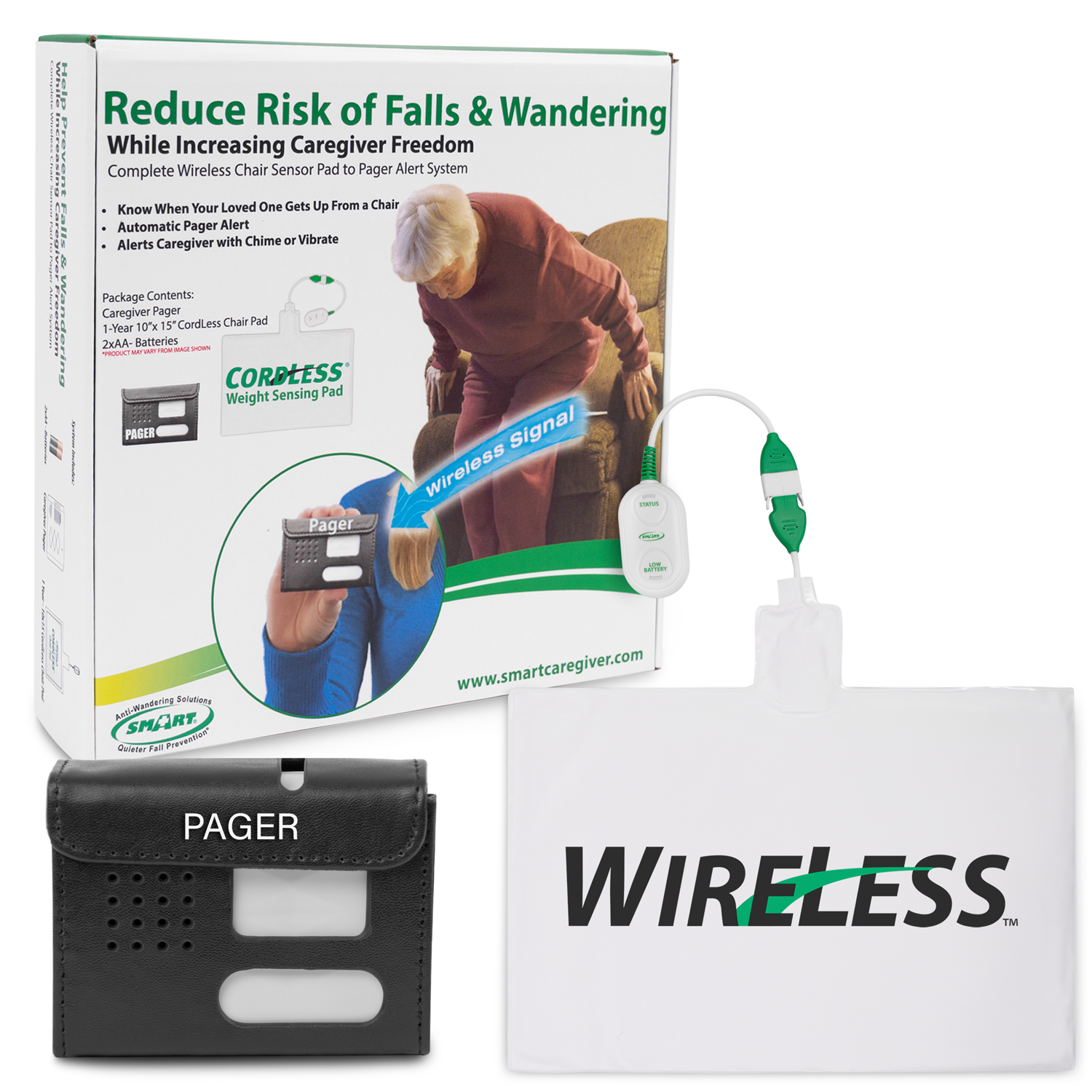 Wireless Chair Exit Sensor & Pager System – Smart Caregiver