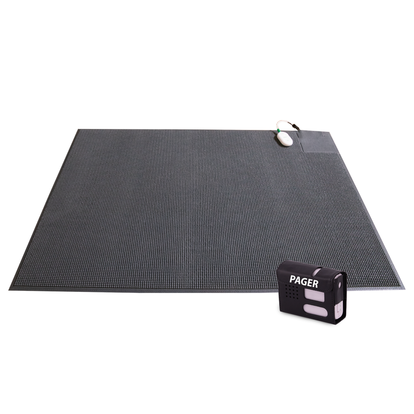 Anti-Wander Floor Mat Sensor & Wireless Caregiver Pager System – Smart ...
